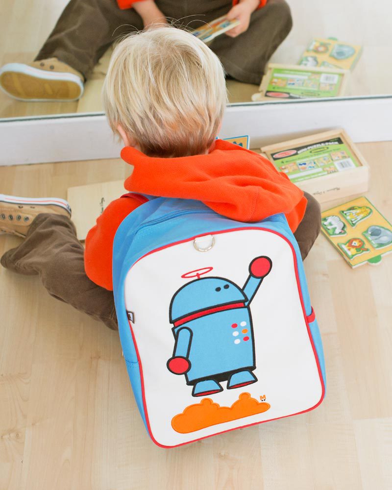 Beatrix NY Little Kid Backpack Alexander the Robot - durable, PVC and ...