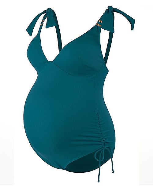 Cache Coeur One Piece Maternity Swimsuit Porto Vecchio - Green - UPF 50 ...