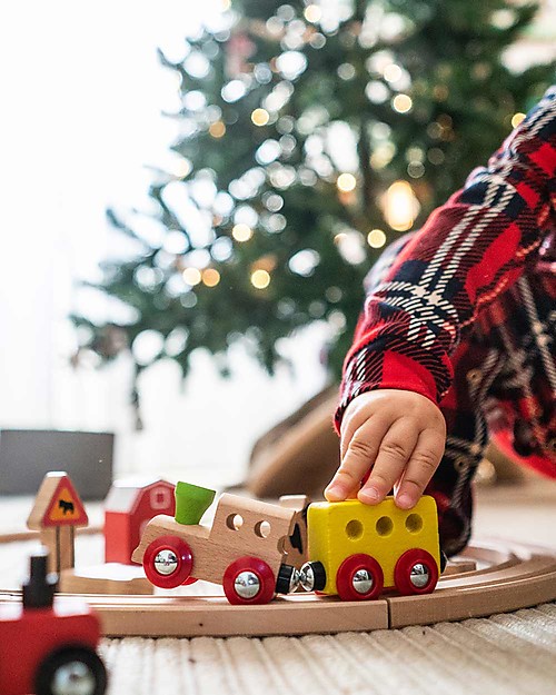 EverEarth Farm Train Set - Motor Skills - High Quality FSC Wood! unisex ...