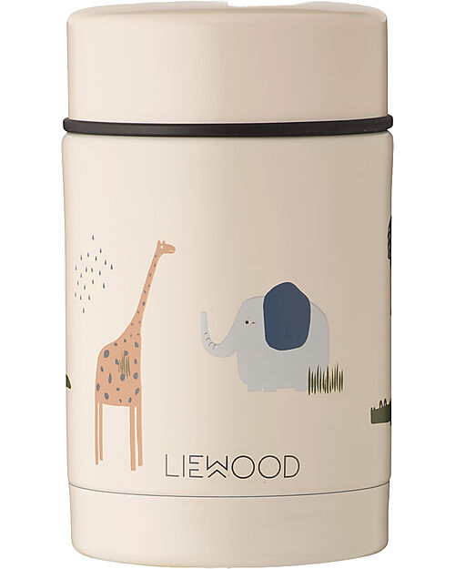 Liewood Stainless Steel Thermos Food Jar Nadja - Safari - Sandy - 250 ...