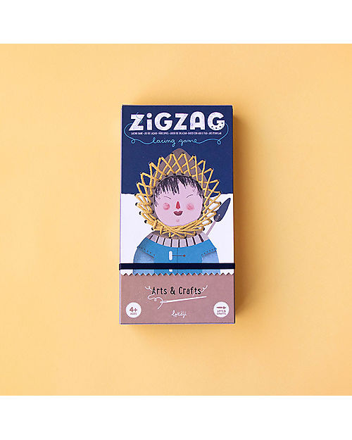 Londji Zig Zag Game - Learn to Sew by Playing! - Recycled Cardboard unisex (bambini)