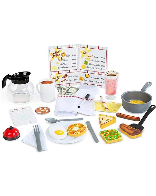 Melissa Doug Star Diner Restaurant Play Set 41 pieces unisex bambini