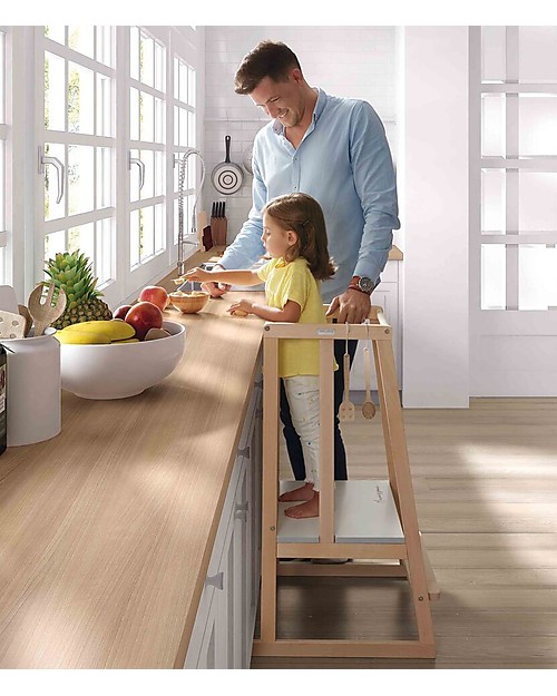 Micuna Micussori Learning Tower, Wood - 53x59x91 cm unisex (bambini)