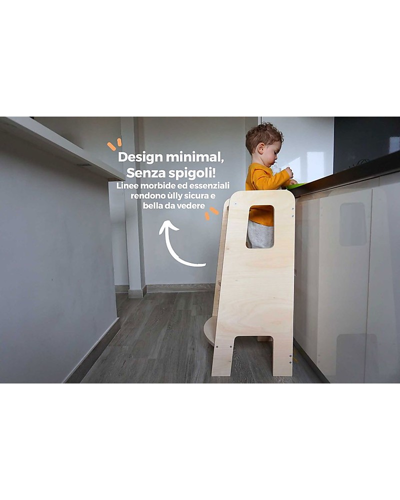 Moblì Montessori Learning Tower ùlly Natural unisex (bambini)