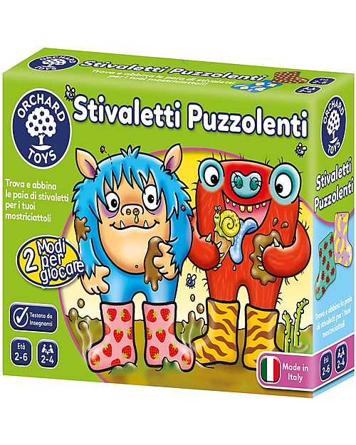 Orchard Toys Smelly Wellies Game - Find matching pairs of smelly ...