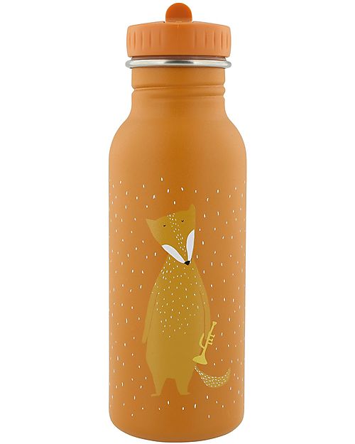 Trixie Bottle in Stainless Steel - 500 ml - Mr Fox - Orange unisex ...